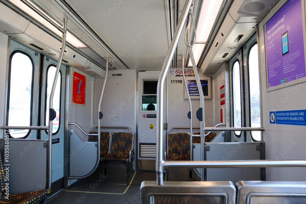 Los Angeles, California – May 19, 2024: inside view of Los Angeles ...