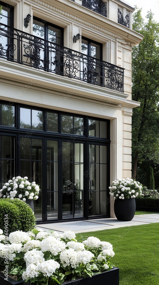 A beautiful Old Money mansion boasting exquisite architecture ...