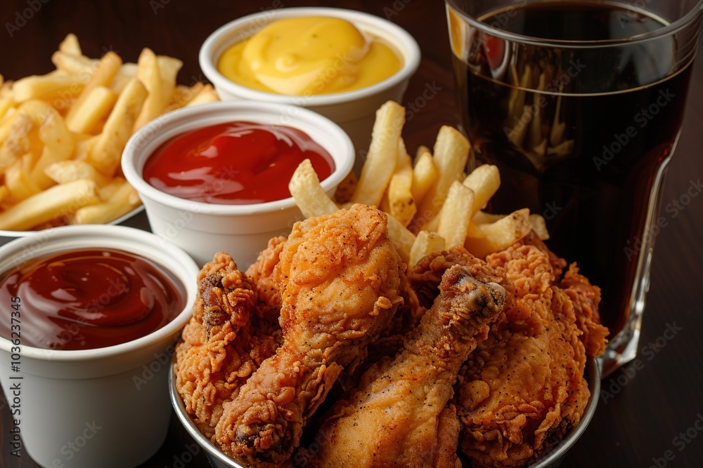 fast food delicious crispy fried chicken fried chicken pieces ...