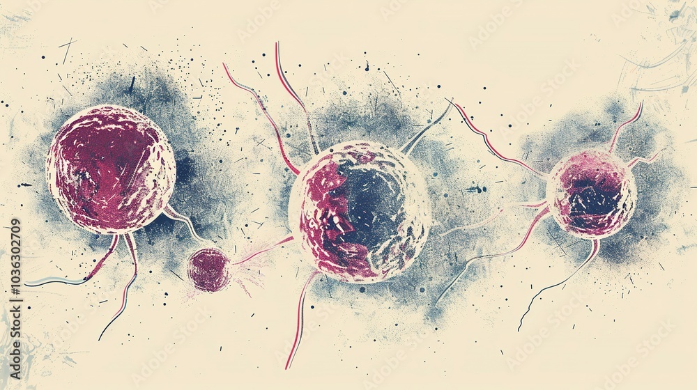 Hand-Drawn Schematics of Mitosis Phases: Interphase to Cytokinesis ...
