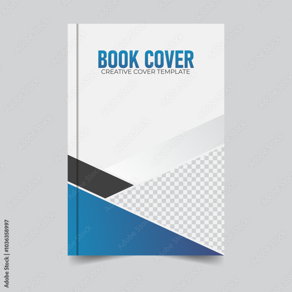 Simple design corporate book cover design template, 6 inch width 9 inch ...