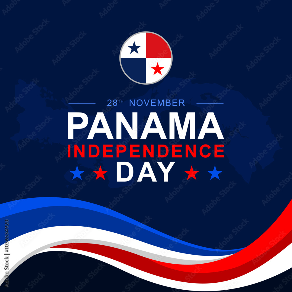 Panama Independence Day illustration vector background. Panama Independence Day November 28 ...