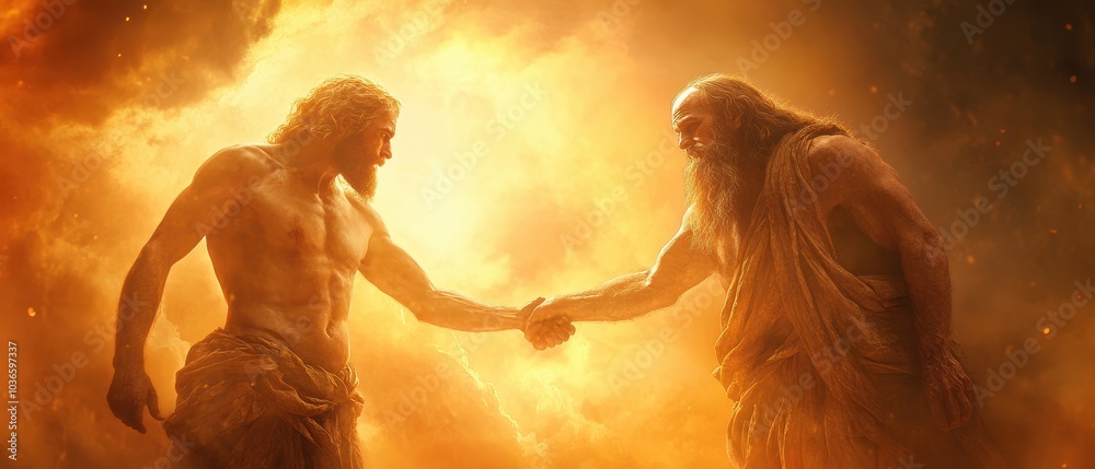 Biblical narrative of Cain and Abel, exploring themes of jealousy ...