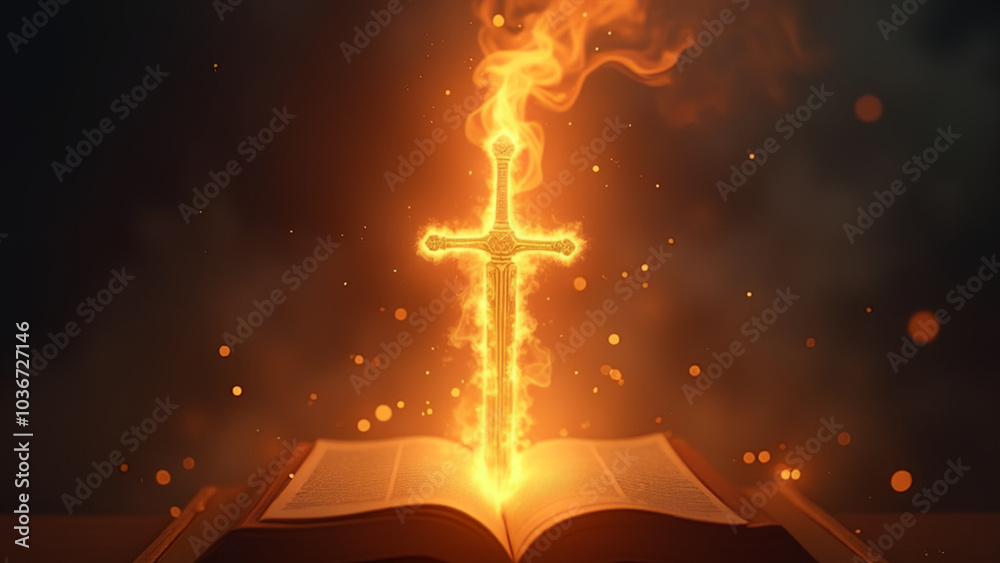 Sword of the spirit Holy bible For the word of God is living and active ...