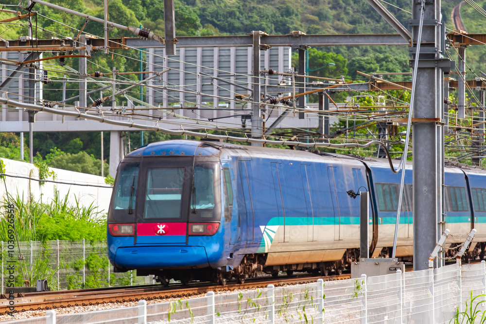 Sunny Bay, Hong Kong - ‎June 13, 2016 : A Train Of Hong Kong's Mass ...