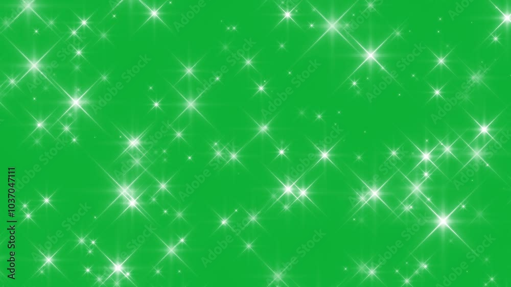 Glitter sparkle animated green screen, 3D Animation, Ultra High ...