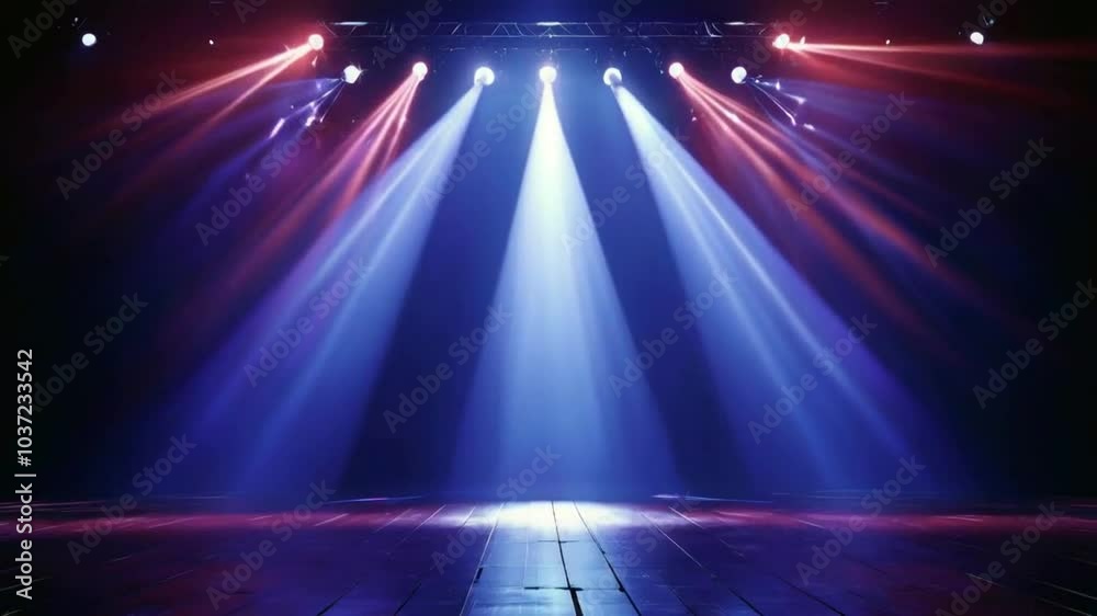 Dynamic Stage Lighting Design A Vibrant Showcase of Motion and Color 4K ...