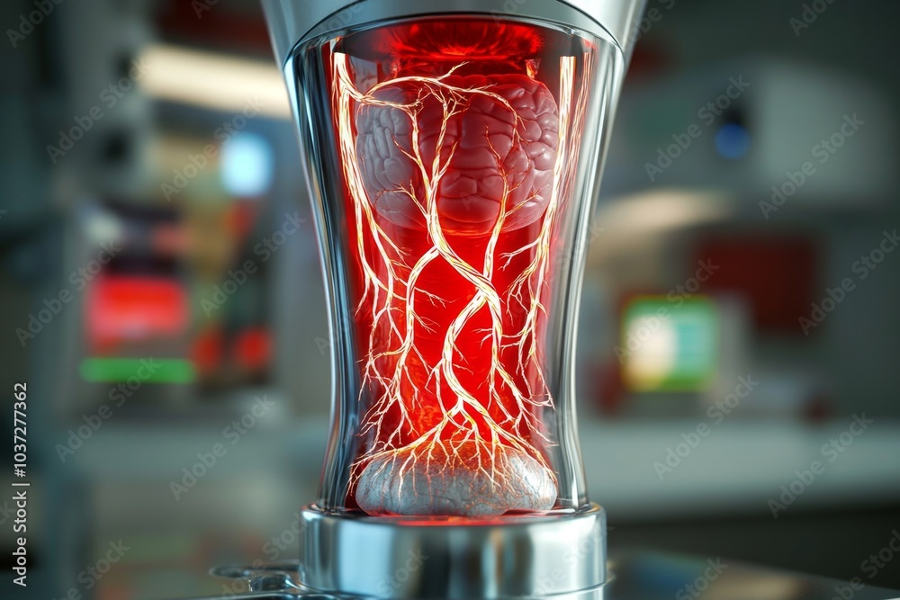 ภาพประกอบสต็อก Lymphatic vessels, flowing through the legs and ...