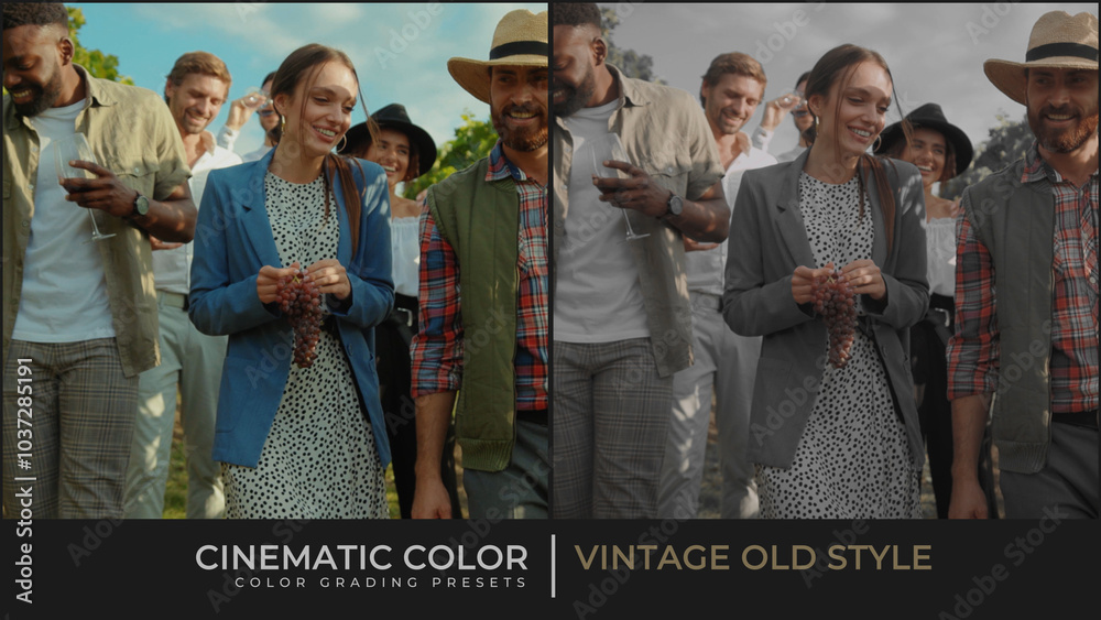 Vintage Old Style Color Presets Stock Template | Adobe Stock