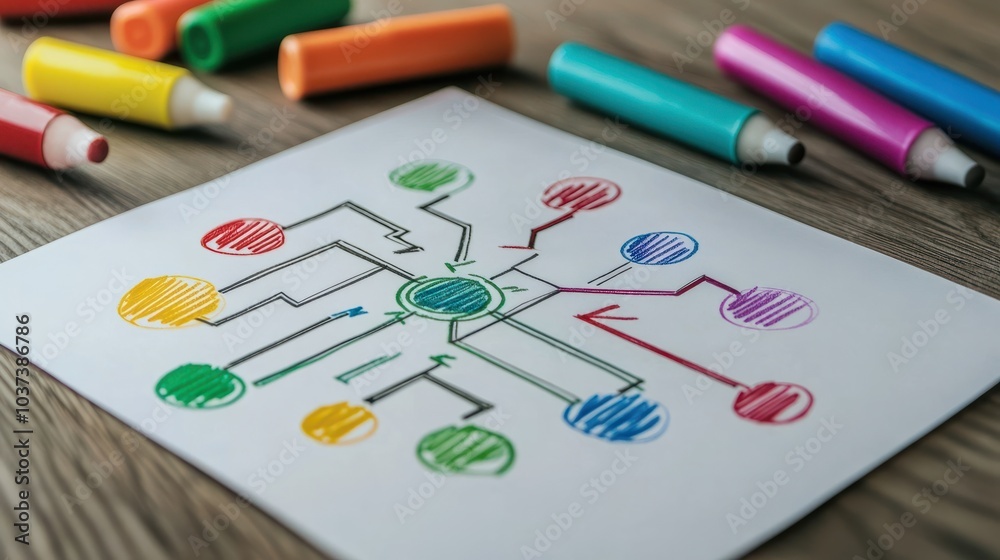 Mental health mind map flowchart with marker, health concept for ...