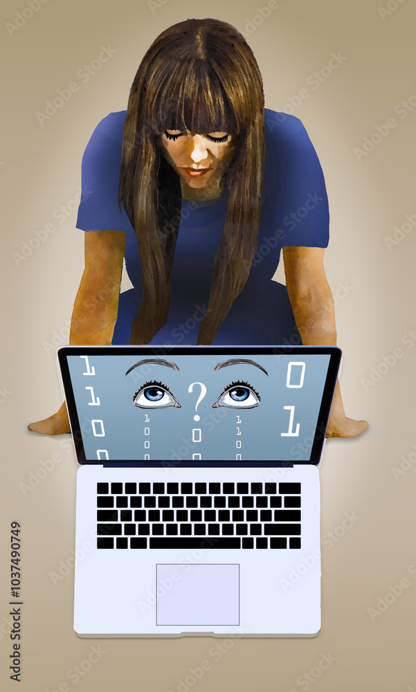 Photo & Art Print Getting to know artificIal intelligence (AI) on your ...