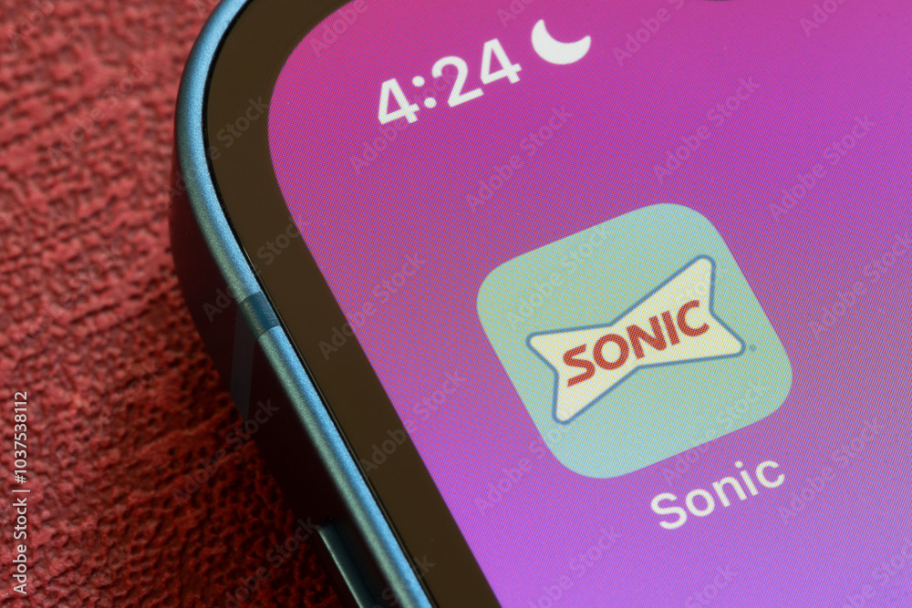 Portland, OR, USA - Sep 3, 2024: Sonic app icon is seen on an iPhone ...