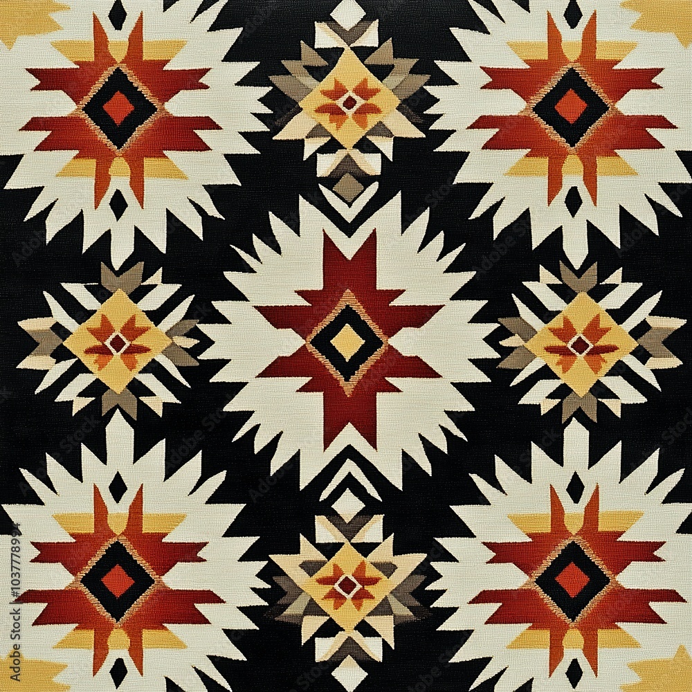 Navajo** Pattern - A geometric fabric pattern used in the traditional ...