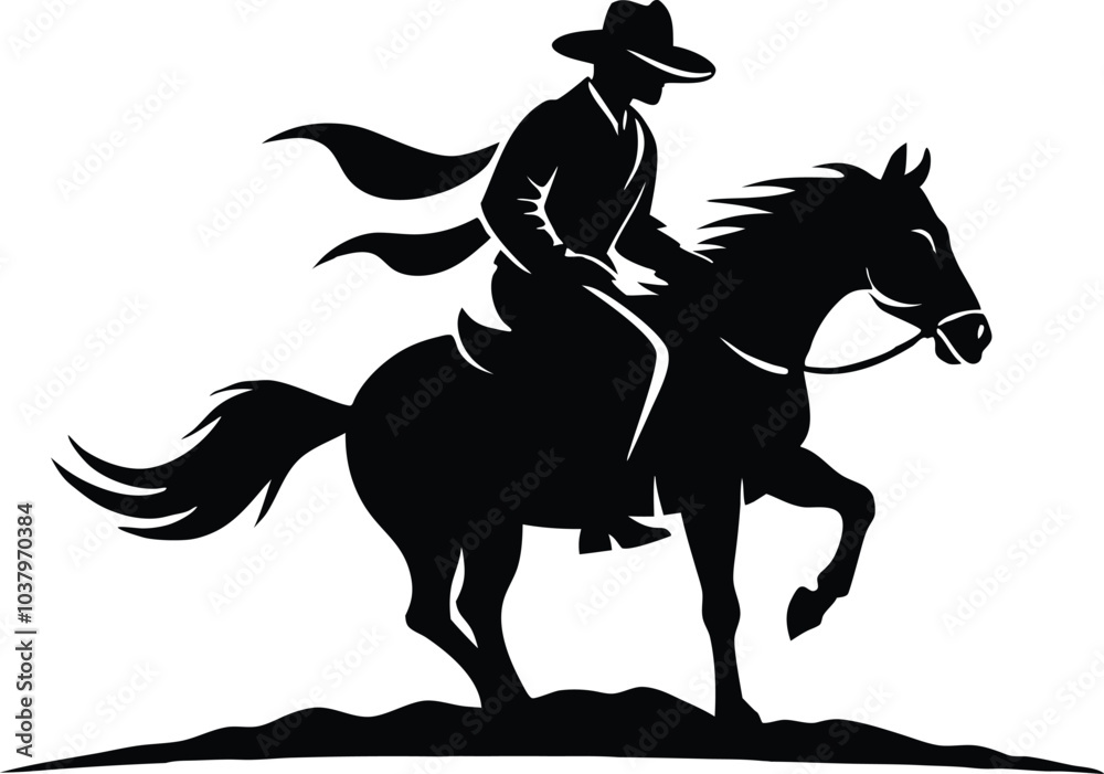 cowboy riding a running horse, Western riding discipline Reining ...