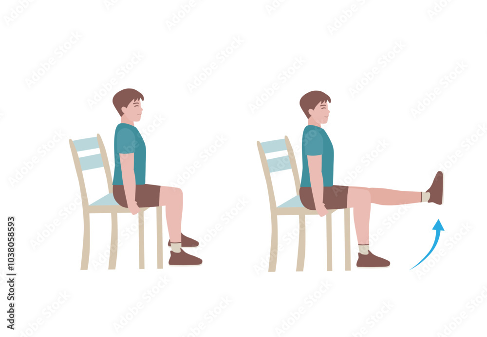 Exercises that can be done at-home using a sturdy chair. Slowly raise ...