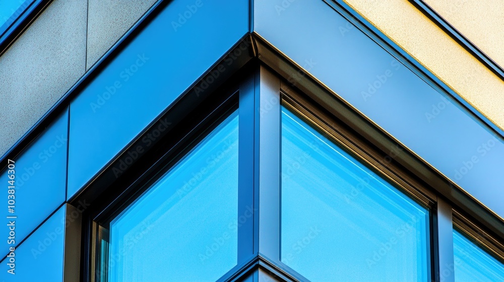 Aluminum window corner joint detail, featuring the seamless welds and ...
