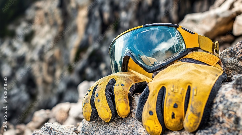 Anti-impact gloves and eyewear for construction environments, designed ...