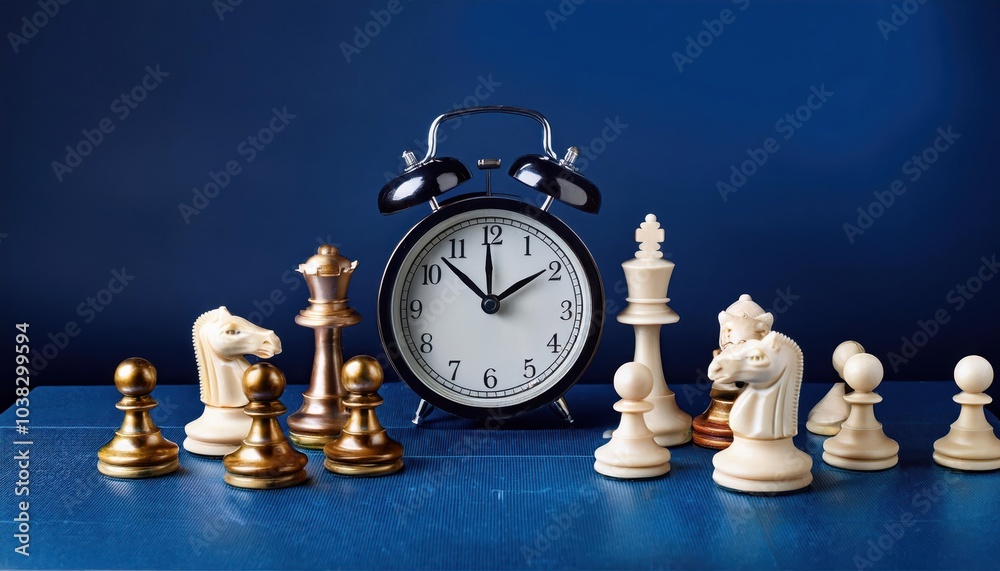 Mastering Chess Strategy and Time Control. Analog Alarm Clock with ...