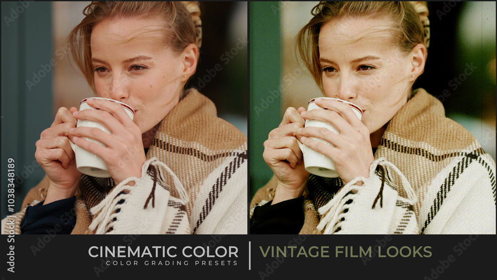 Vintage Film Looks Stock Template | Adobe Stock