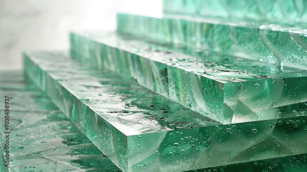 Recycled Glass: This glass, repurposed from post-consumer waste, is ...