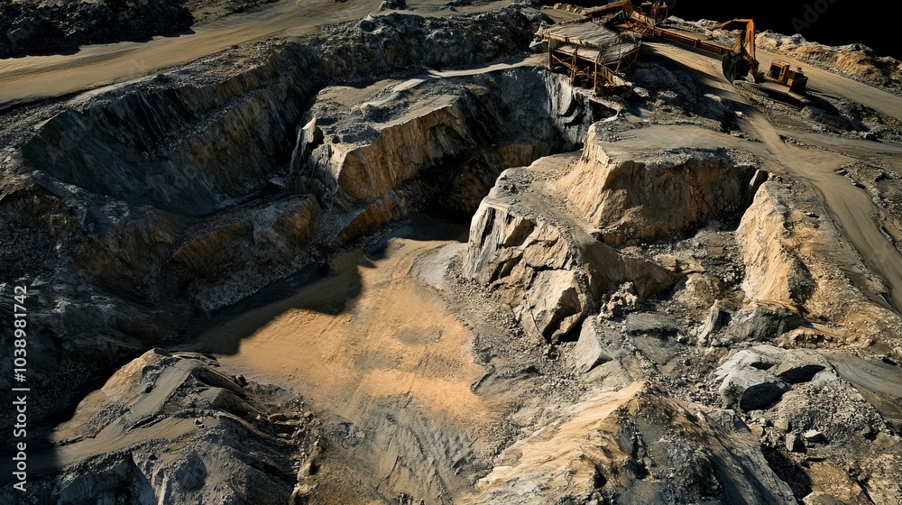 A mine elevation model created from processed aerial drone images ...