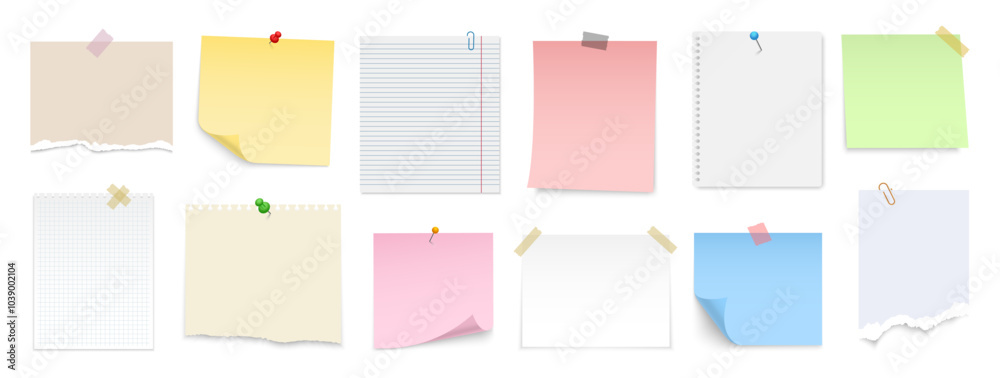 Poster Paper notes with pin and tape – Wall Art | UkPosters