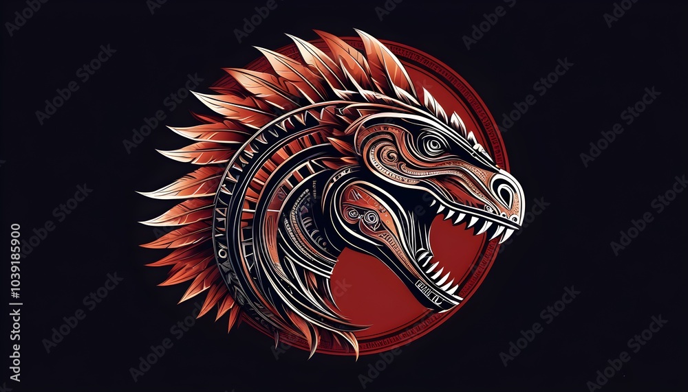 Tyrannosaurus rex vector design featuring innovative generative AI ...