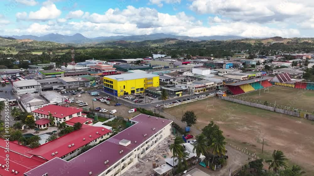 Subrail Park Stadium And Soccer Field In Town Of Labasa, Vanua Levu ...