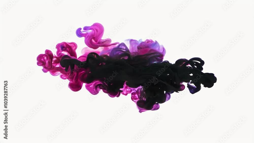 dramatic explosion black smoke powder creates stunning particle effect ...
