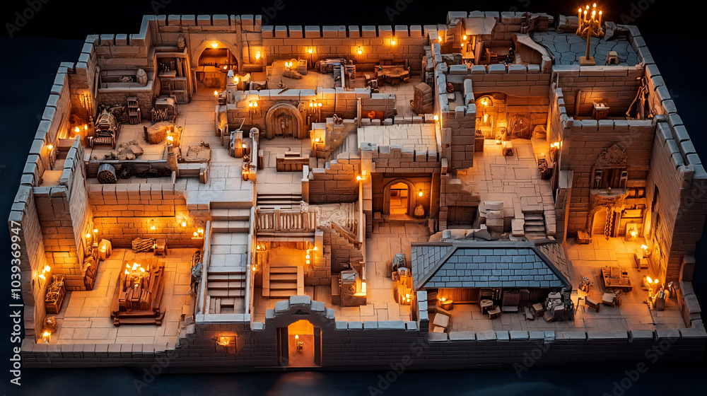 DnD Battlemap Battlemap of Forgotten Vault - intricate dungeon map ...