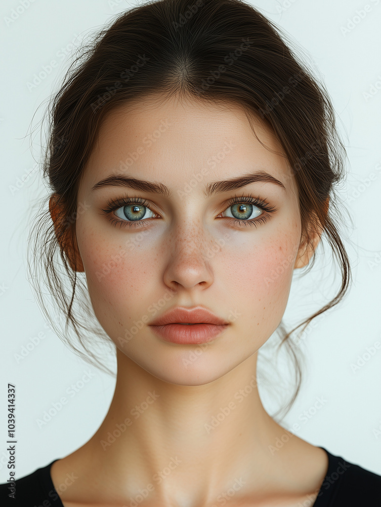 보정 연습용 얼굴 사진 Face photo for retouch practice Stock Photo | Adobe Stock