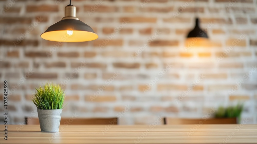 Sleek and glossy acrylic square signage hanging securely on the wall of ...