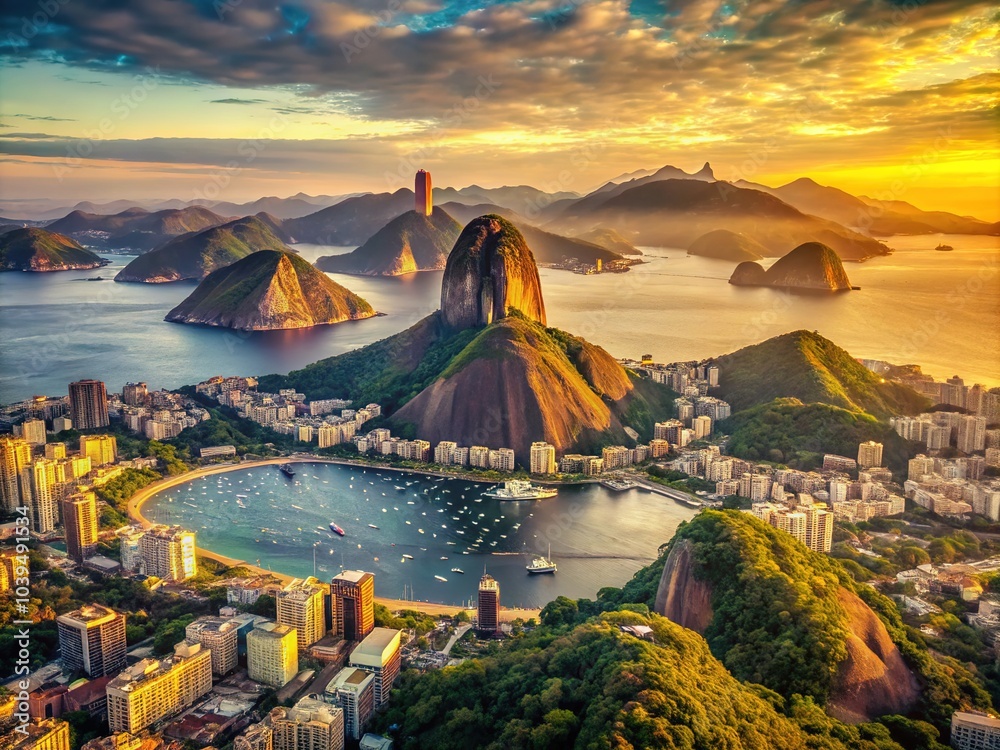 A nostalgic glimpse of Rio de Janeiro's iconic landmarks, Corcovado ...