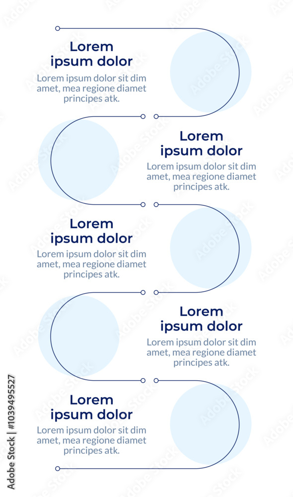 Process flow infographic vertical sequence. Workflow timeline ...