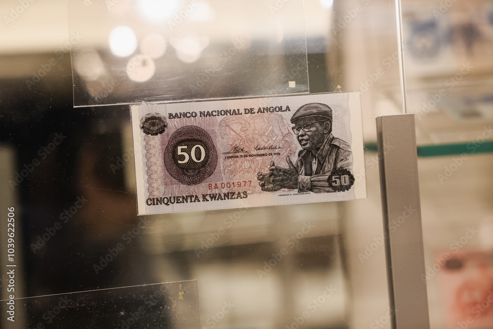Luanda, Angola - May 17, 2024: Exploring Angola\'s currency the 50 ...