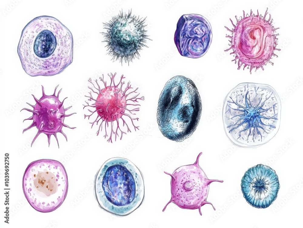 Poster Immune Cells: The Diverse World of Immune System Cells and Their ...