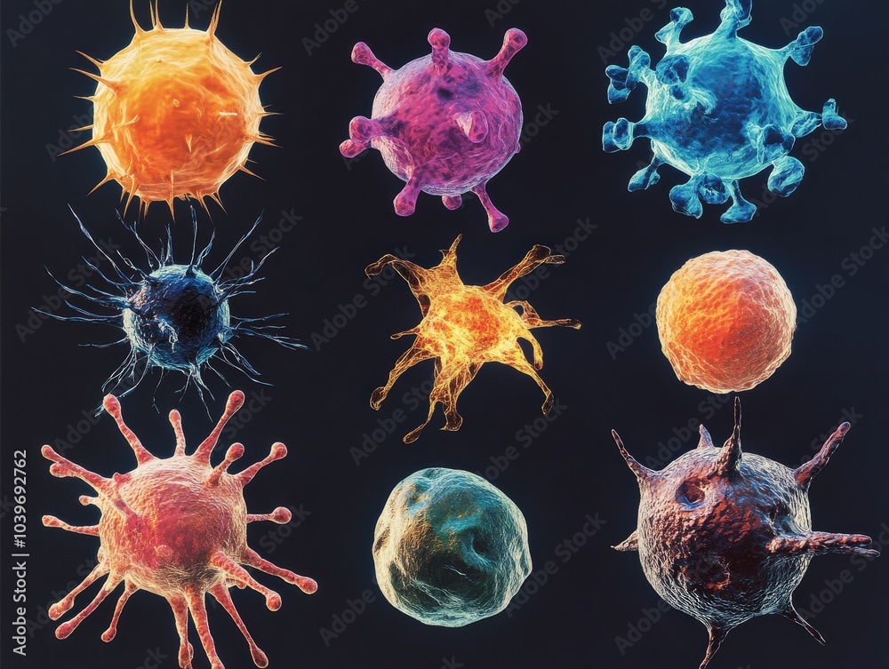 Immune Cells: Diverse Array of Cells in the Immune System Including ...