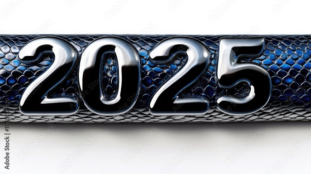 Snake Skin Numbers Symbolizing New Year 2025 in the Year of the Snake ...
