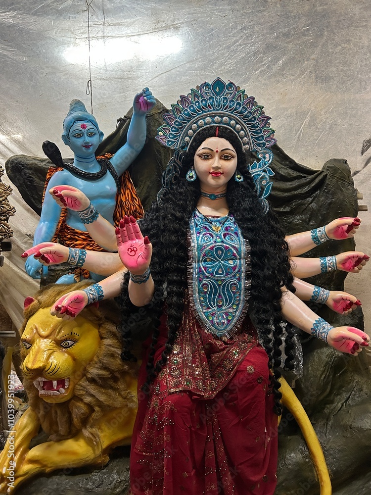Durga Mata Statue photography wallpaper , hindu lord durga maa temple ...