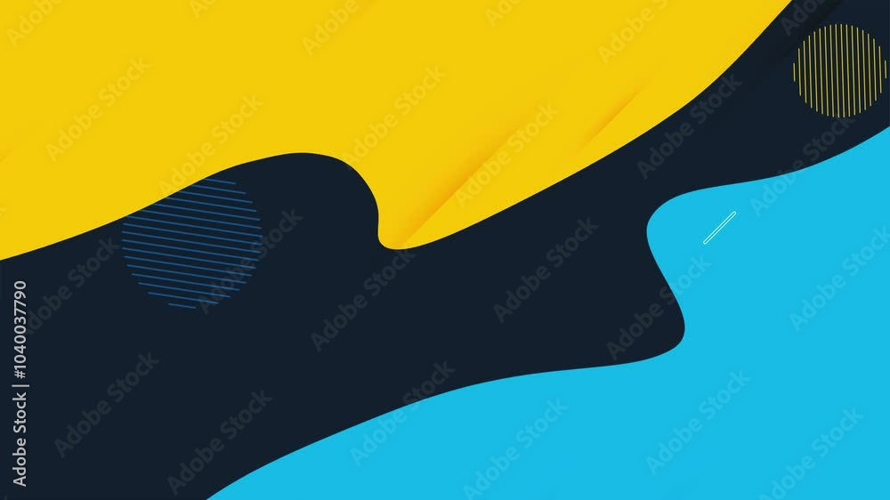 Animated wavy abstract background with looping geometric lines. 4k ...