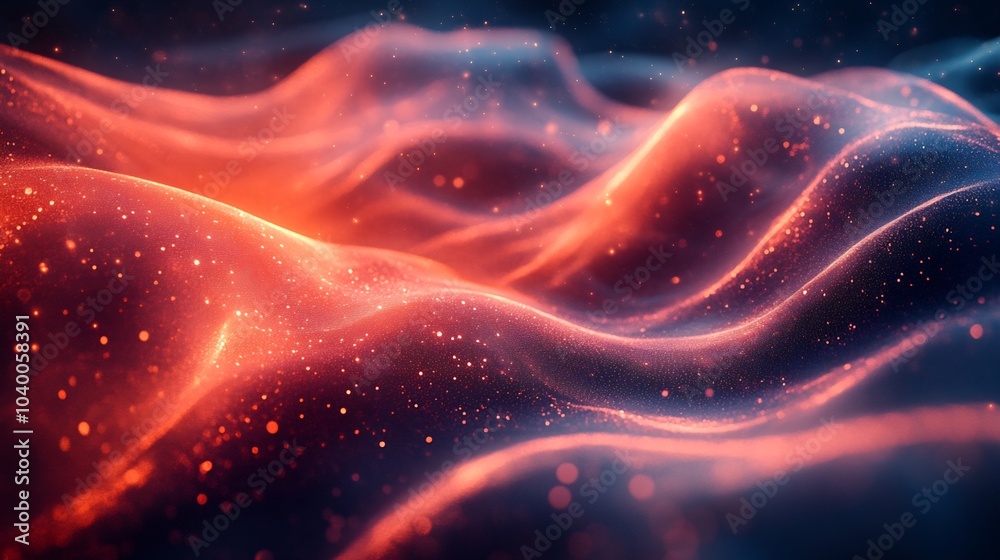 Abstract visual of circadian rhythms swirling patterns of light and ...