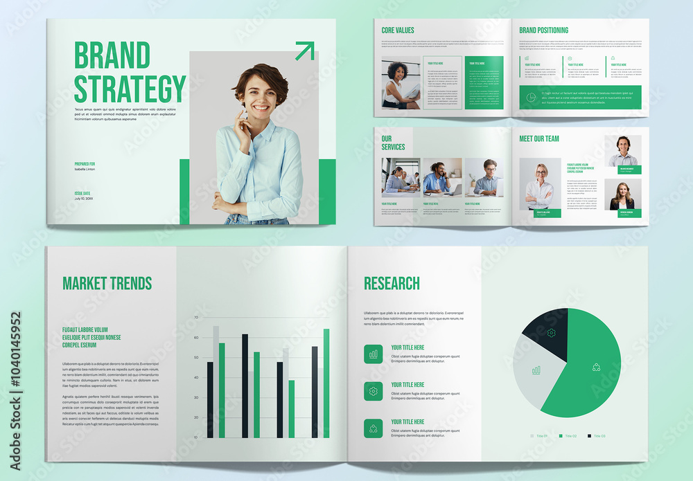 Brand Strategy Brochure Template Stock Template | Adobe Stock