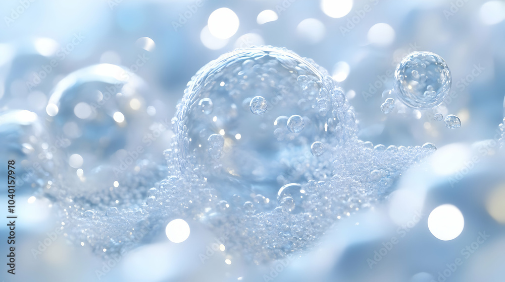 3D Quantum Foam Bubbles Concept - Dynamic Pricing Visual with Product ...