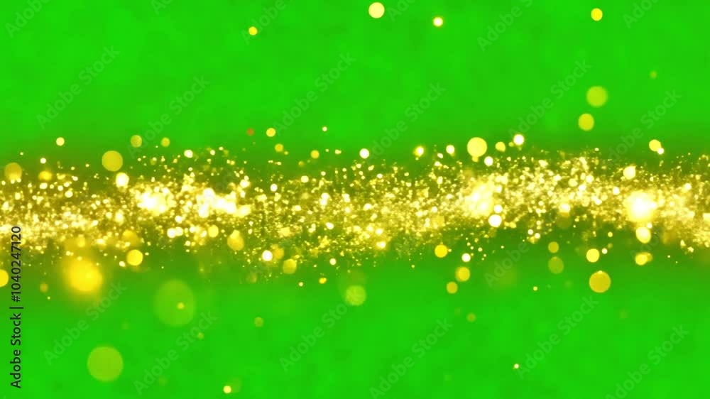 Gold dust particles fly in the air lingering slowly. Dust Particles ...