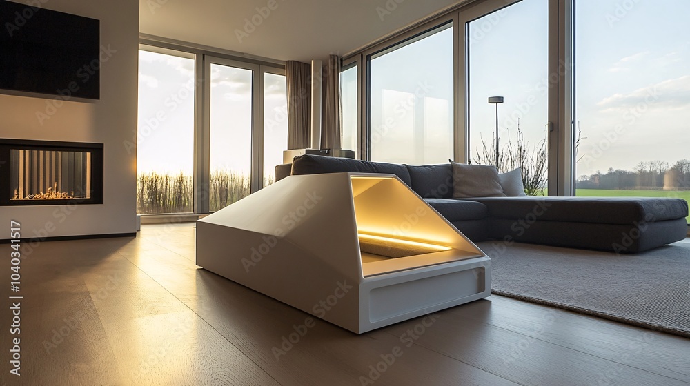 Discover a sleek modern pet house designed with minimalist principles ...