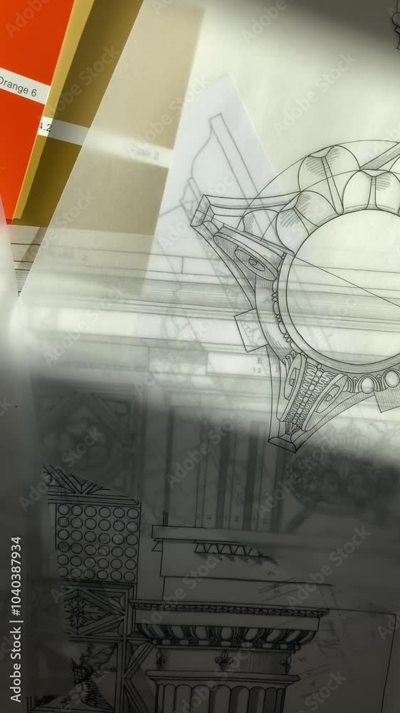 blueprints - drawings of antique architecture - drawings of antique ...