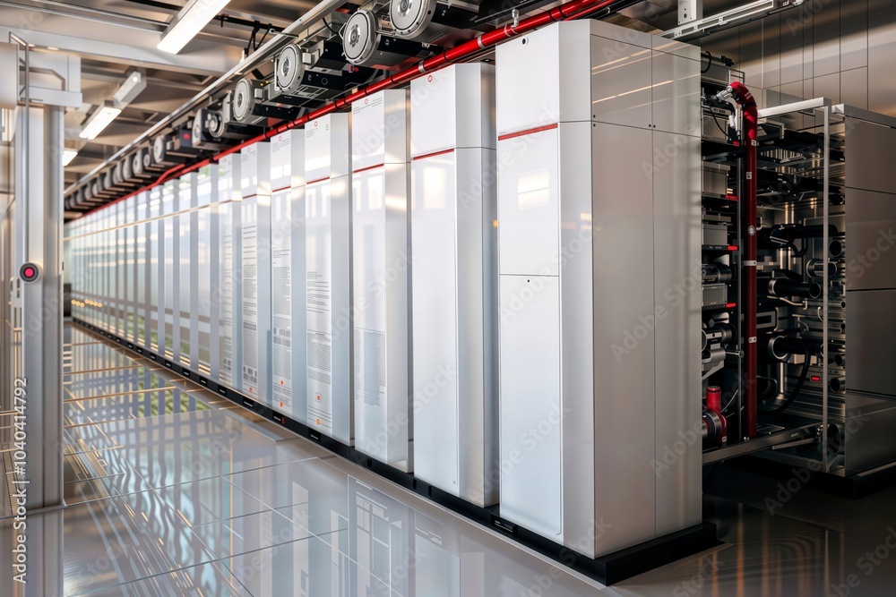 Foto de Battery Energy Storage Facility. A modern industrial energy ...