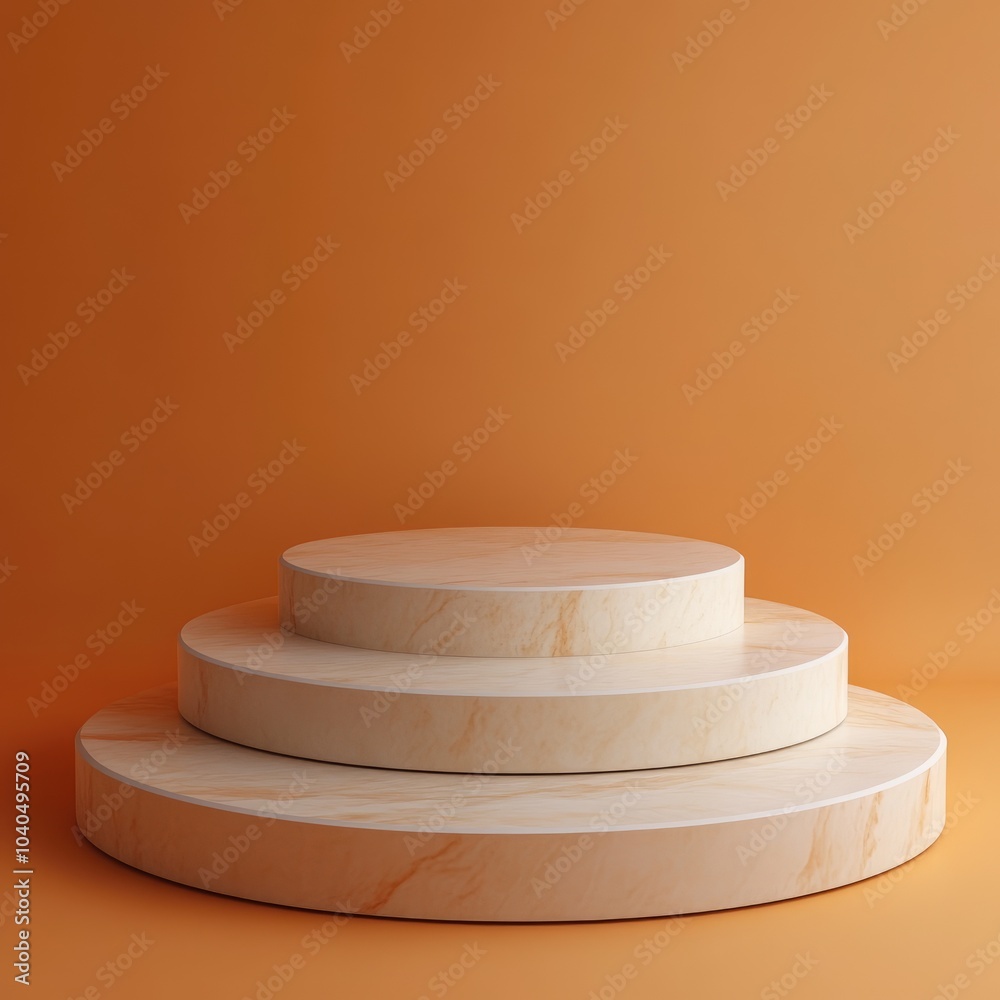 Elegant display platforms for product showcases in minimalist settings ...