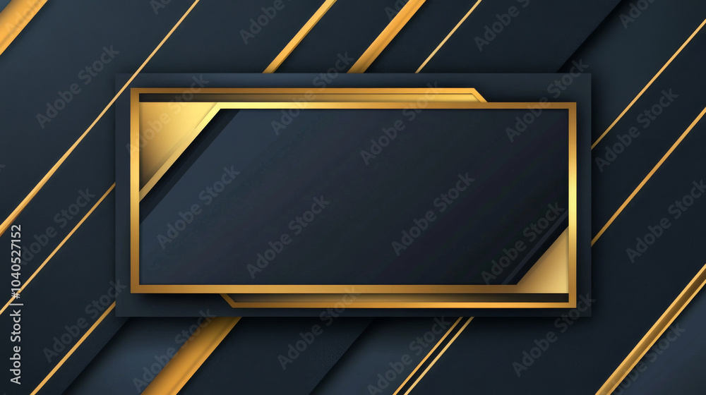 A premium gold and black name card and business card featuring a ...