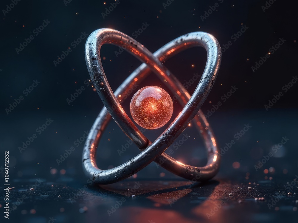 Atomic nucleus electrons neutrons protons. model shows that an atom is ...